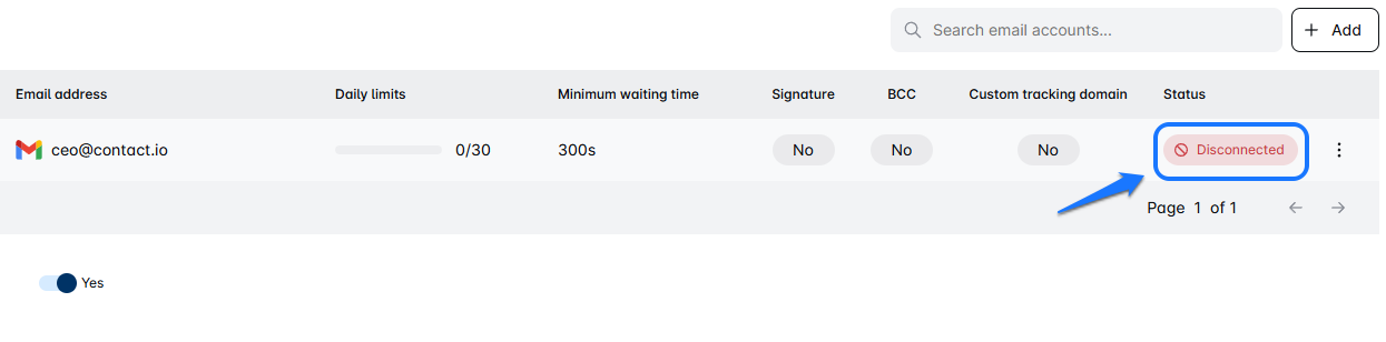 How to reconnect an email account – ExecuLink