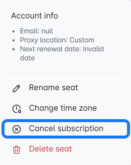 How to Cancel or Delete the account – ExecuLink
