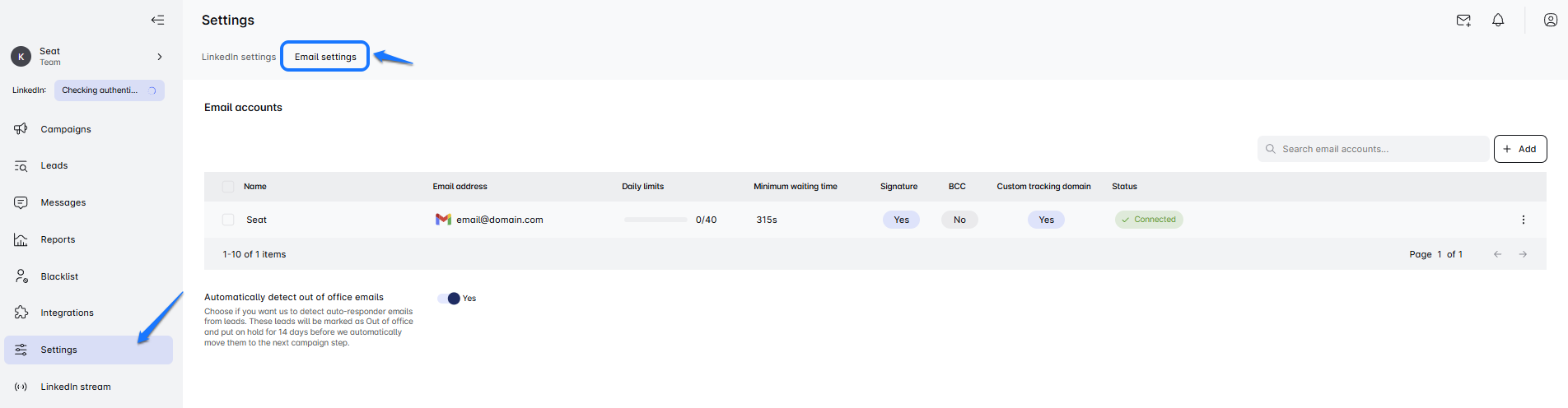 Level 7: Connect Email Accounts and Custom Tracking Domain – ExecuLink