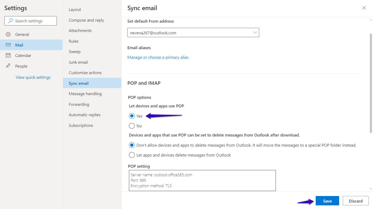 How to connect Outlook through the SMTP – ExecuLink
