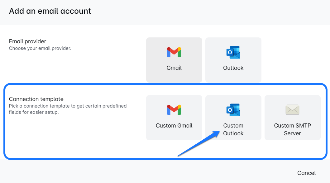 How to connect Outlook through the SMTP – ExecuLink